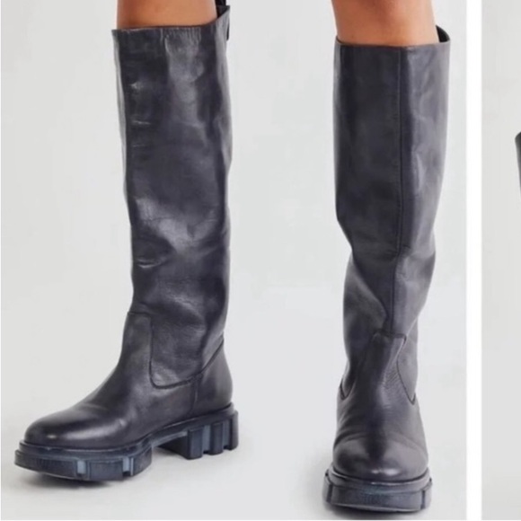 Free People | Shoes | Free People Brooks Boots Black Size 365 New ...